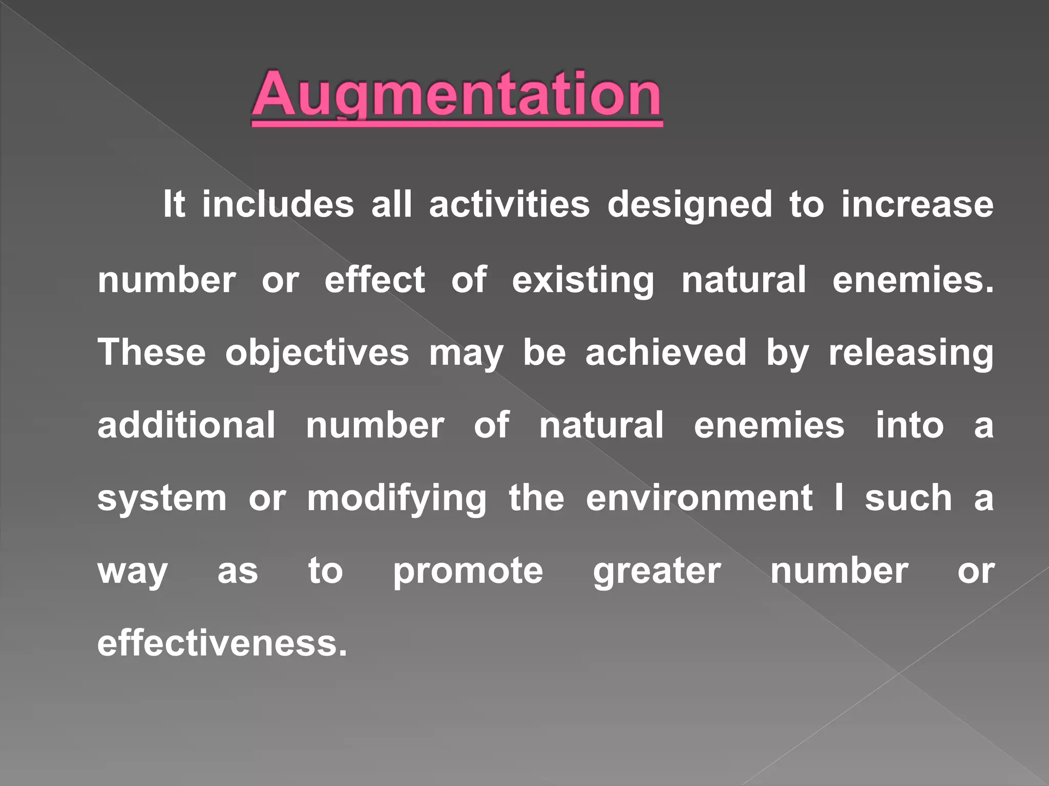 Introduction,augementation,conservation | PPTX
