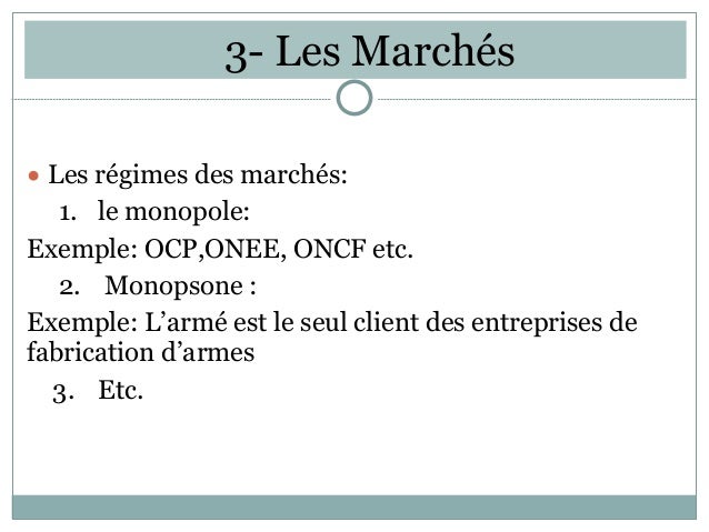 exemple de monopsone