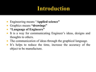 Introduction of Engineering Graphics | PPTX