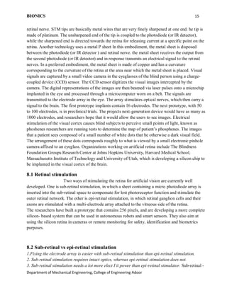 Introduction to Bionics Vineesh | PDF