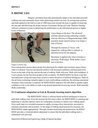 Introduction to Bionics Vineesh | PDF