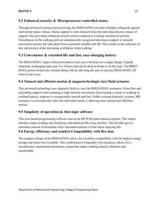 Introduction to Bionics Vineesh | PDF