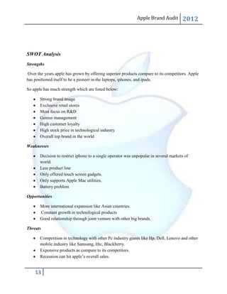 Apple Brand Audit | DOCX