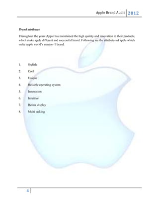 Apple Brand Audit | DOCX