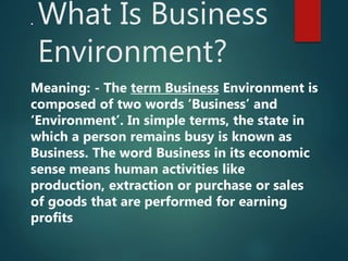 business environment | PPTX | Green Solutions | Business