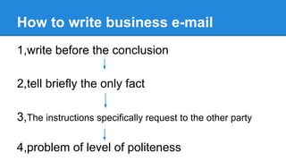 Introduction business e mail | PPT