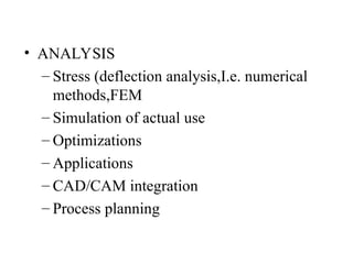 introduction cad detailed description ppt | PPT