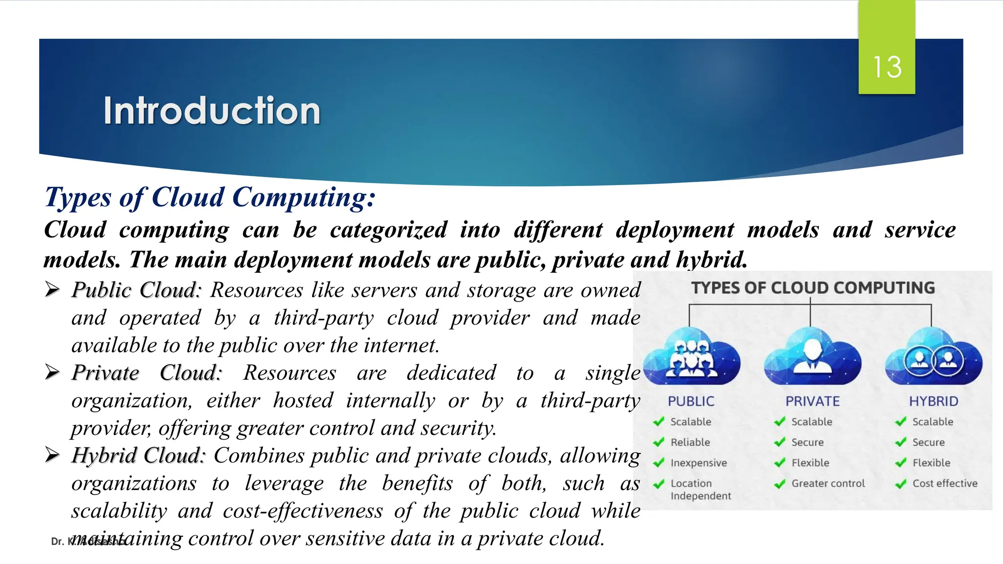 Unit 1: Introduction Cloud Computing-PPT by Dr. K.Adisesha | PDF