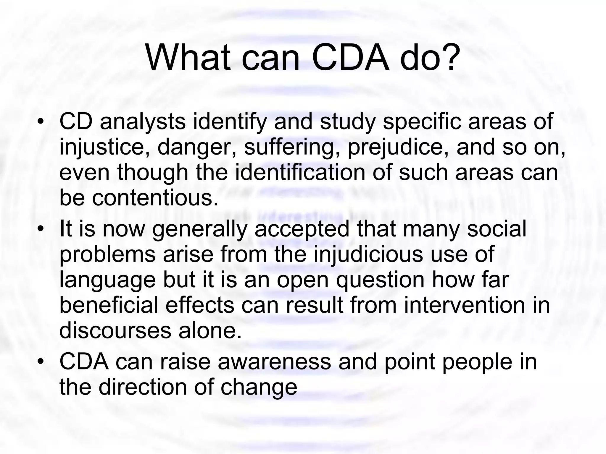 Introduction cda pid2012 | PDF