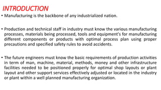 Introduction OF PRODUCTION TECHNOLOGY | PPTX