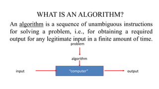 Introduction ,characteristics, properties,pseudo code conventions | PPTX