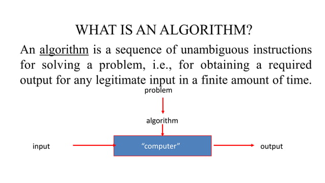 Introduction ,characteristics, properties,pseudo code conventions ...