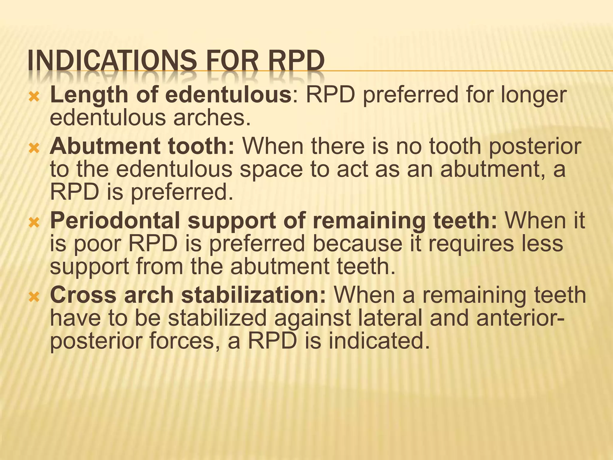 Introduction & classification of removable partial denture | PPTX