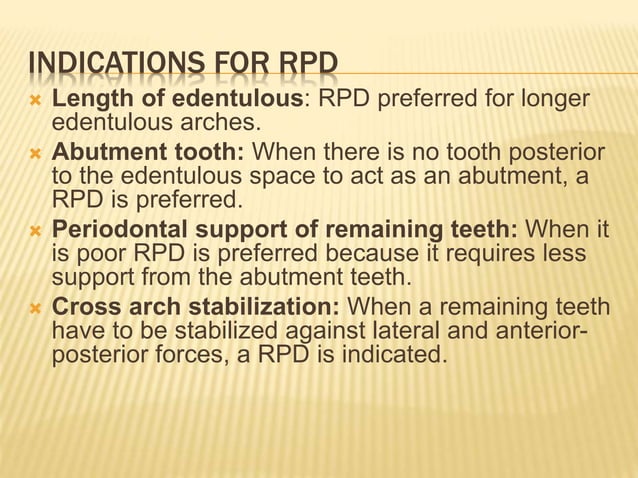 Introduction & classification of removable partial denture | PPTX
