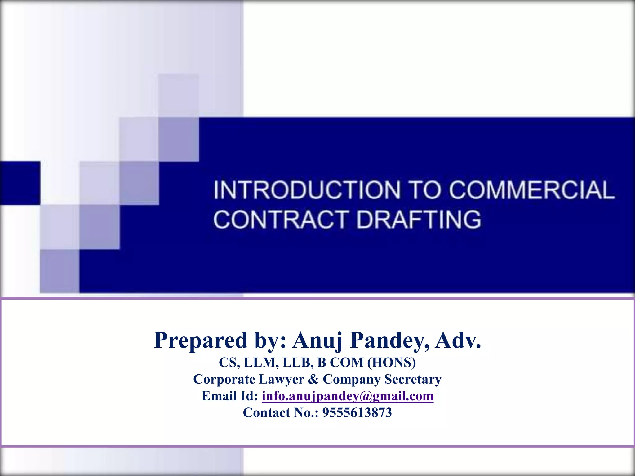 Introduction of Commercial Contract Drafting.pptx