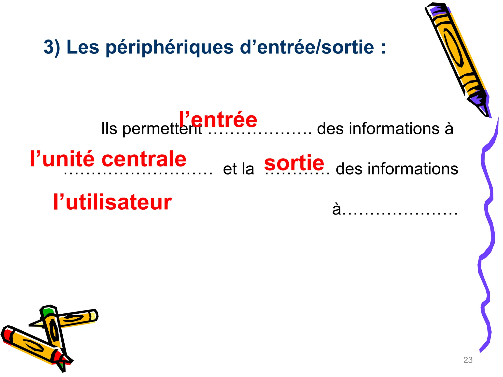 introduction des composants d' ordinateur 7eme annee secondaire | PPT