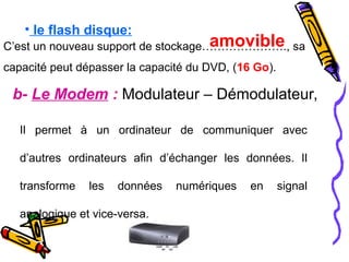 introduction des composants d' ordinateur 7eme annee secondaire | PPT