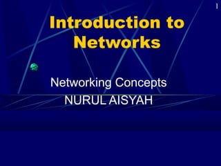 Introduction computer networking | PPT