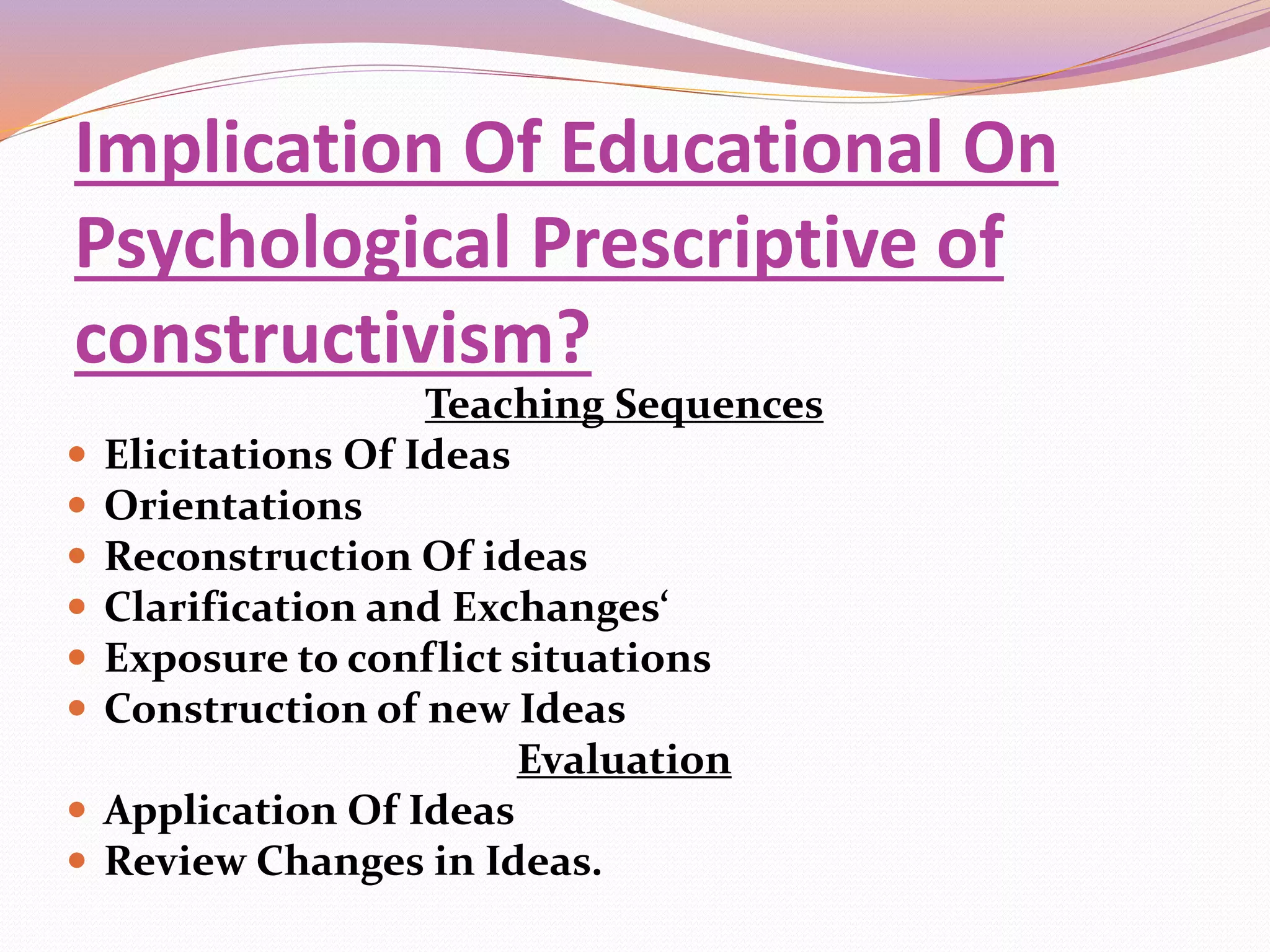 Introduction constructivist | PPTX | Educational Assessment | Education