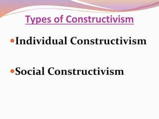 Introduction constructivist | PPTX