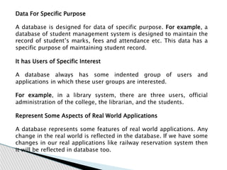 Introduction DBMS.pptx | Databases | Computer Software and Applications