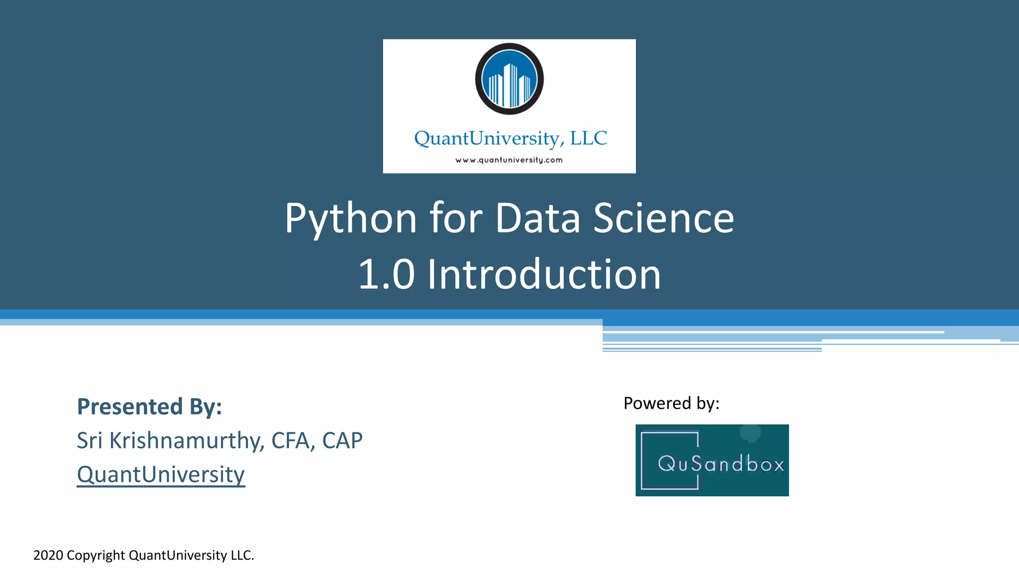 Python for Data science | PPT