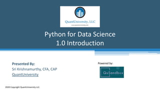 Python for Data science | PPT