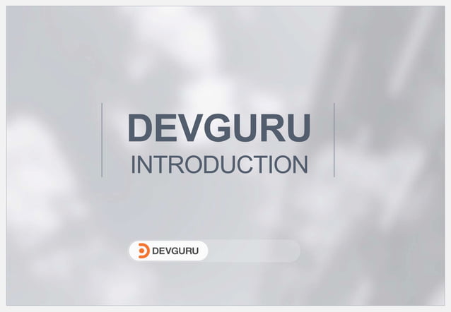 DEVGURU Introduction | PPT