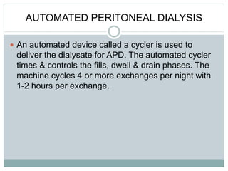 INTRODUCTION dialysis chapter types .pptx | First Aid | Injuries