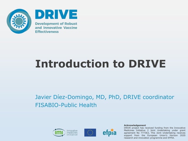 Introduction to DRIVE - Javier Diez Domingo | PDF