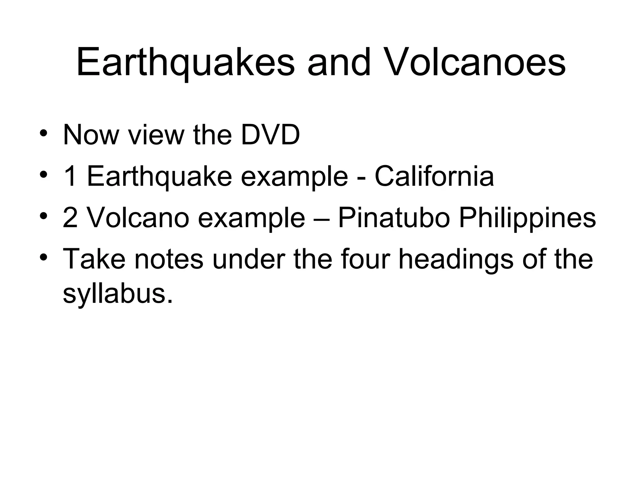 Introduction Earthquakes And Volcanoes | PPT
