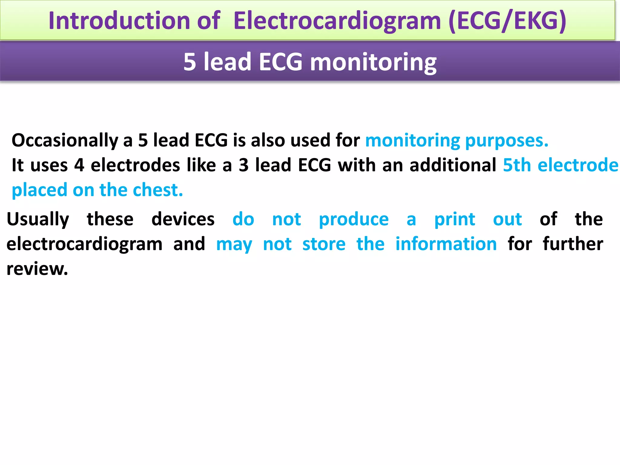 Fundamentals of ECG -Introduction | PPSX