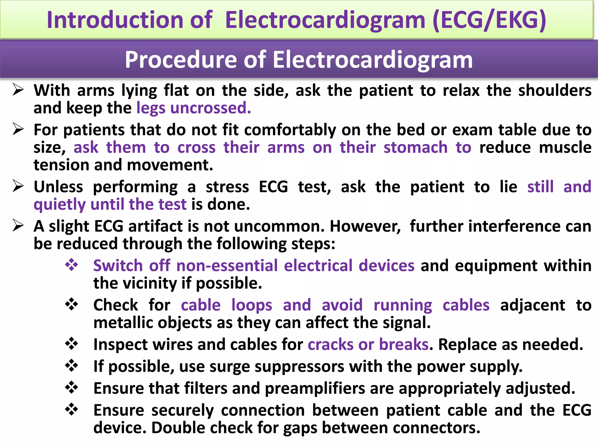 Fundamentals of ECG -Introduction | PPSX