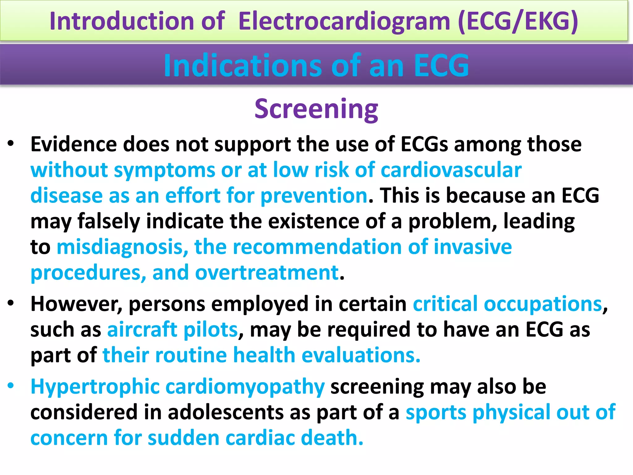 Fundamentals of ECG -Introduction | PPSX