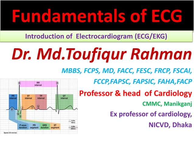 Fundamentals of ECG -Introduction | PPSX