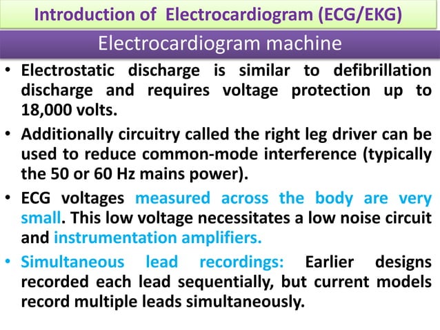 Fundamentals of ECG -Introduction | PPSX