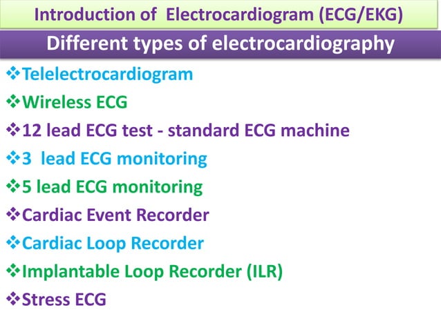 Fundamentals of ECG -Introduction | PPSX