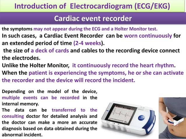 Fundamentals of ECG -Introduction | PPSX
