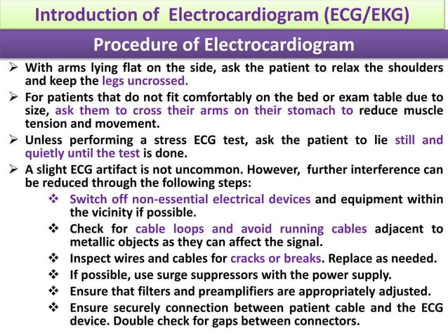 Fundamentals of ECG -Introduction | PPSX