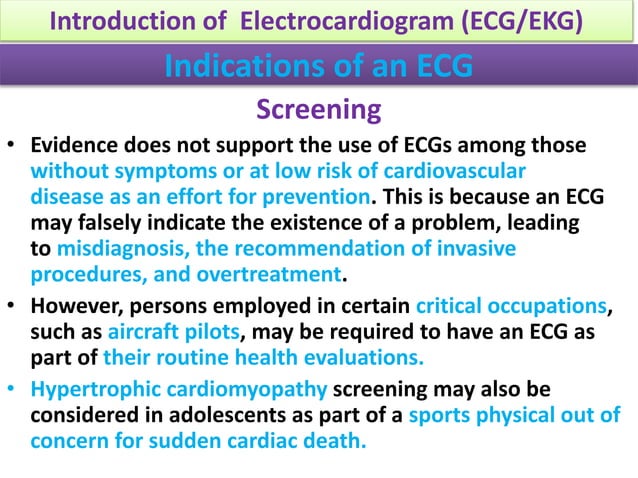 Fundamentals of ECG -Introduction | PPSX