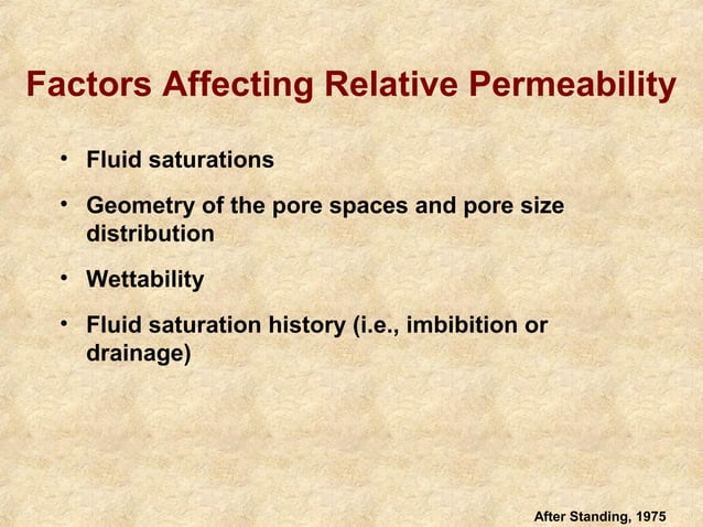 Introduction Effective Permeability & Relative Permeability | PPT