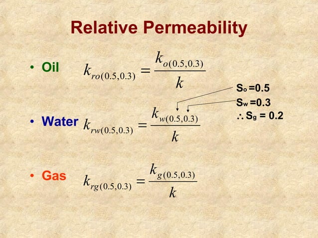 Introduction Effective Permeability & Relative Permeability | PPT | Chemistry | Science