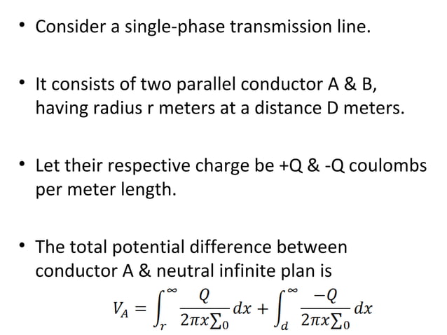 Introduction electrical field of a long straight conductor potential ...