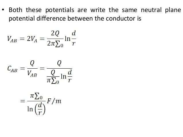 Introduction electrical field of a long straight conductor potential