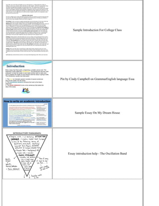 Introduction Essay Help | PDF