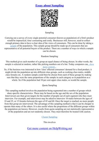 Introduction Essay Samples | PDF