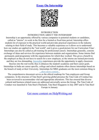 Introduction Essay Samples | PDF