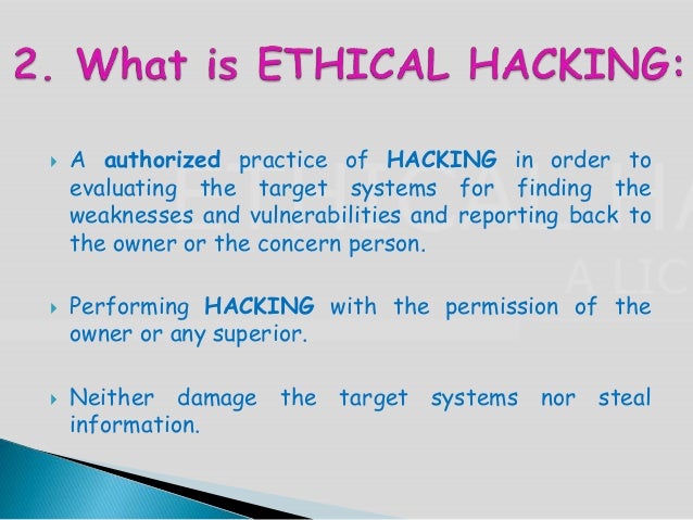 Introduction ethical hacking
