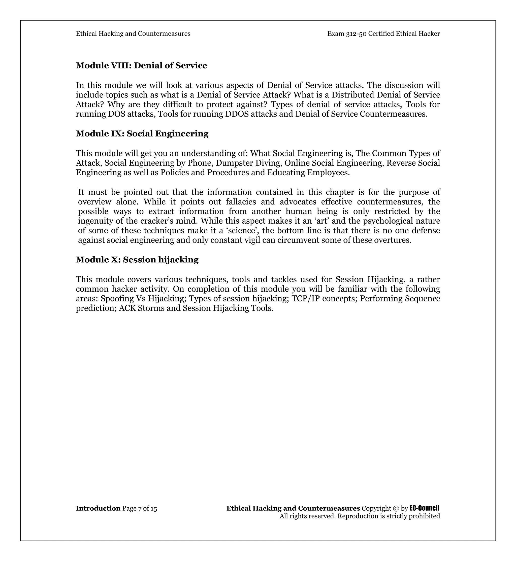 Introduction (ethical hacking) | PDF
