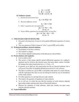 Introduction of Partial Differential Equations | PDF